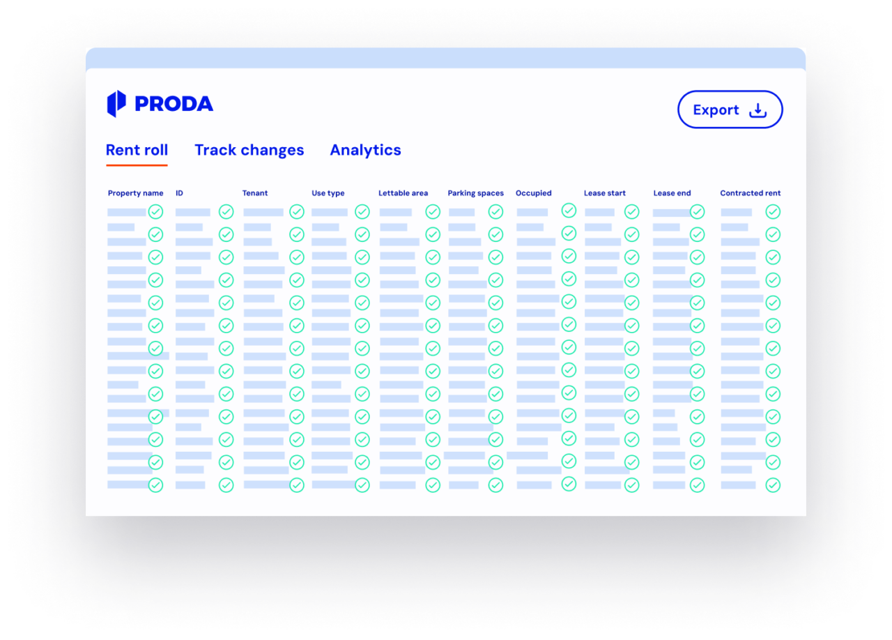 Commercial real estate software - PRODA
