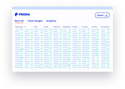 Commercial real estate software - PRODA