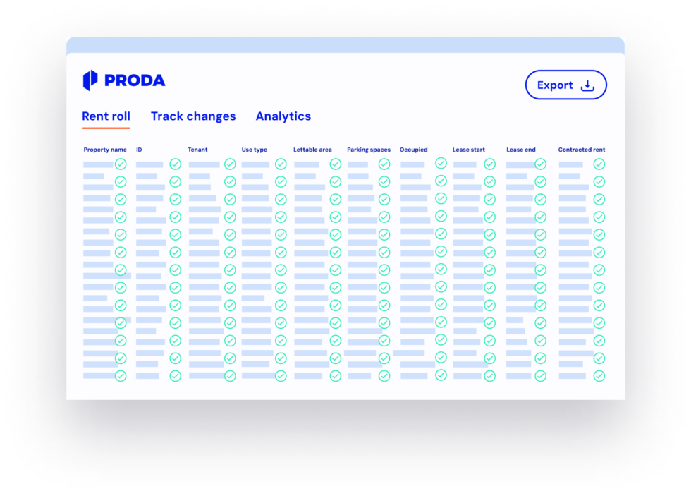 Commercial real estate software - PRODA